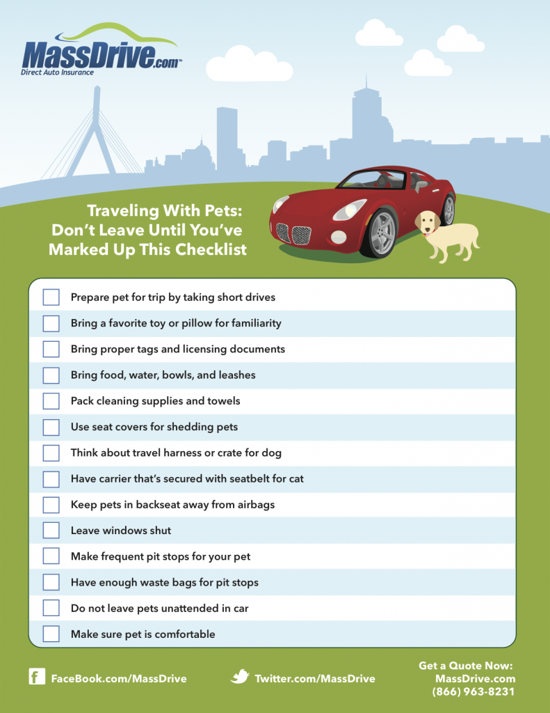 Traveling With Pets Checklist – MassDrive Blog